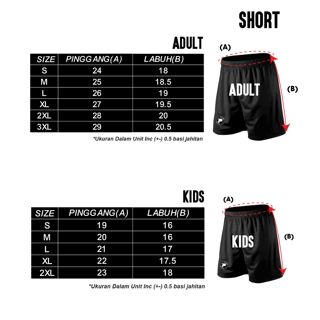 Size Chart – Prime Shop